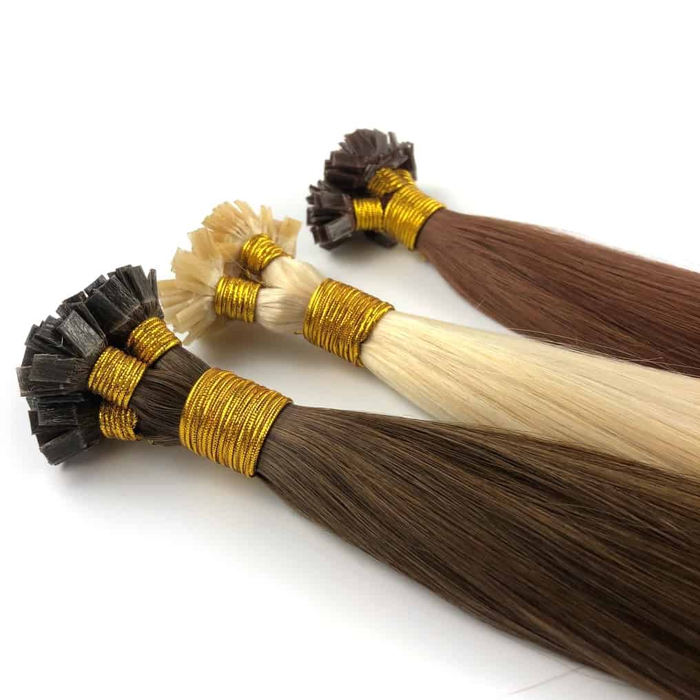 Pre Bonded Flat Tip Hair Extensions 20 Indian Remy