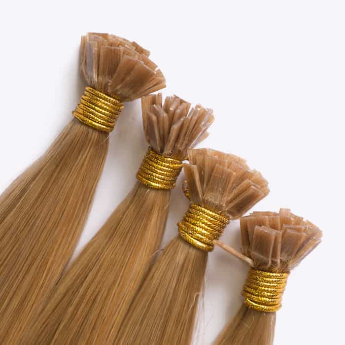 Pre Bonded Flat Tip Extensions 20 Indian Remy Foxy Hair Extensions
